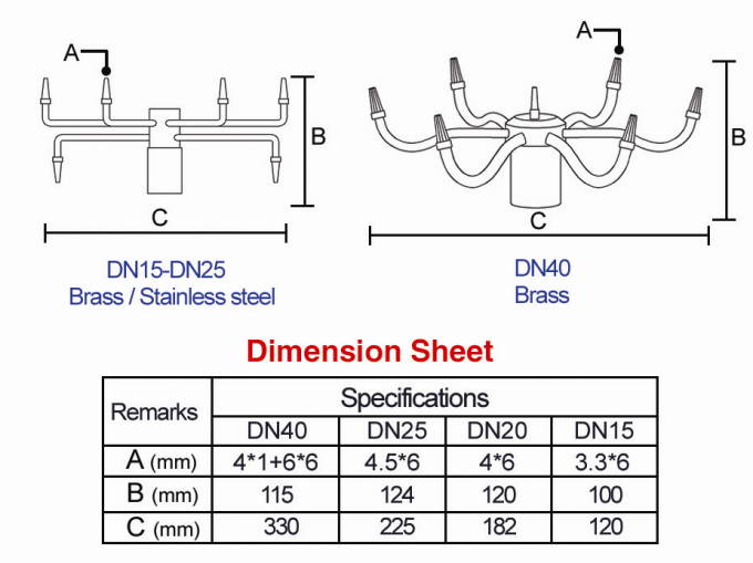 Brass Pirouette Fountain Jet Nozzle Water Fountain Spray Heads Pond ...