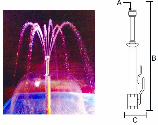 Stainless Steel Cherry Mushroom Fountain Jet Nozzle Water Fountain ...