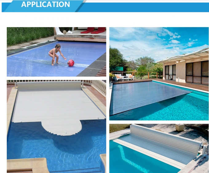 PC 8X4M Automatic Swimming Pool Cover With A Roller