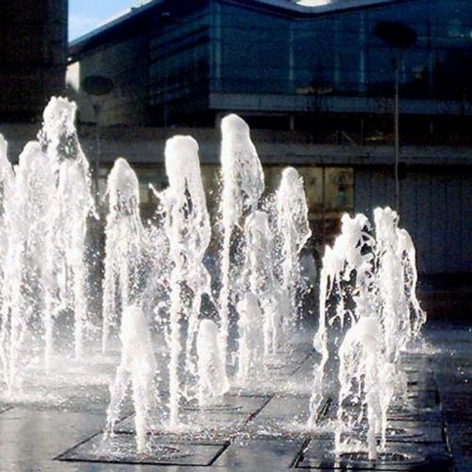 Fully Brass Dancing Dry Fountain Jet Nozzles Vertical Water Spray