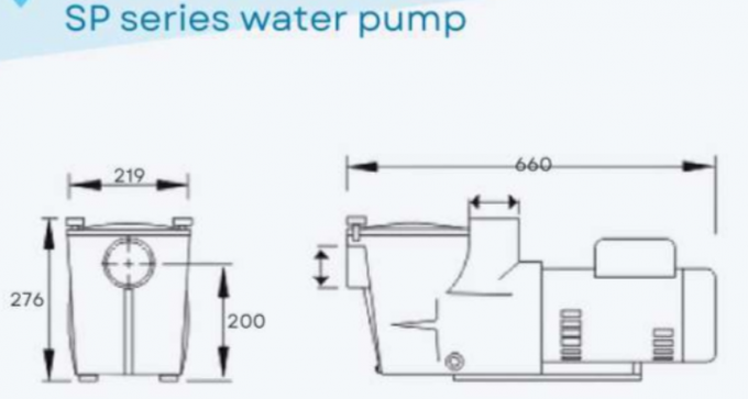 2023 SP1005 1HP Swimming Pool Water Pumps For Swimming Pool Using